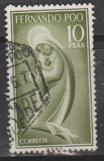 FERNANDO PO 1960, used 10p, Virgin Mary Scott 189 | Worldwide - South ...