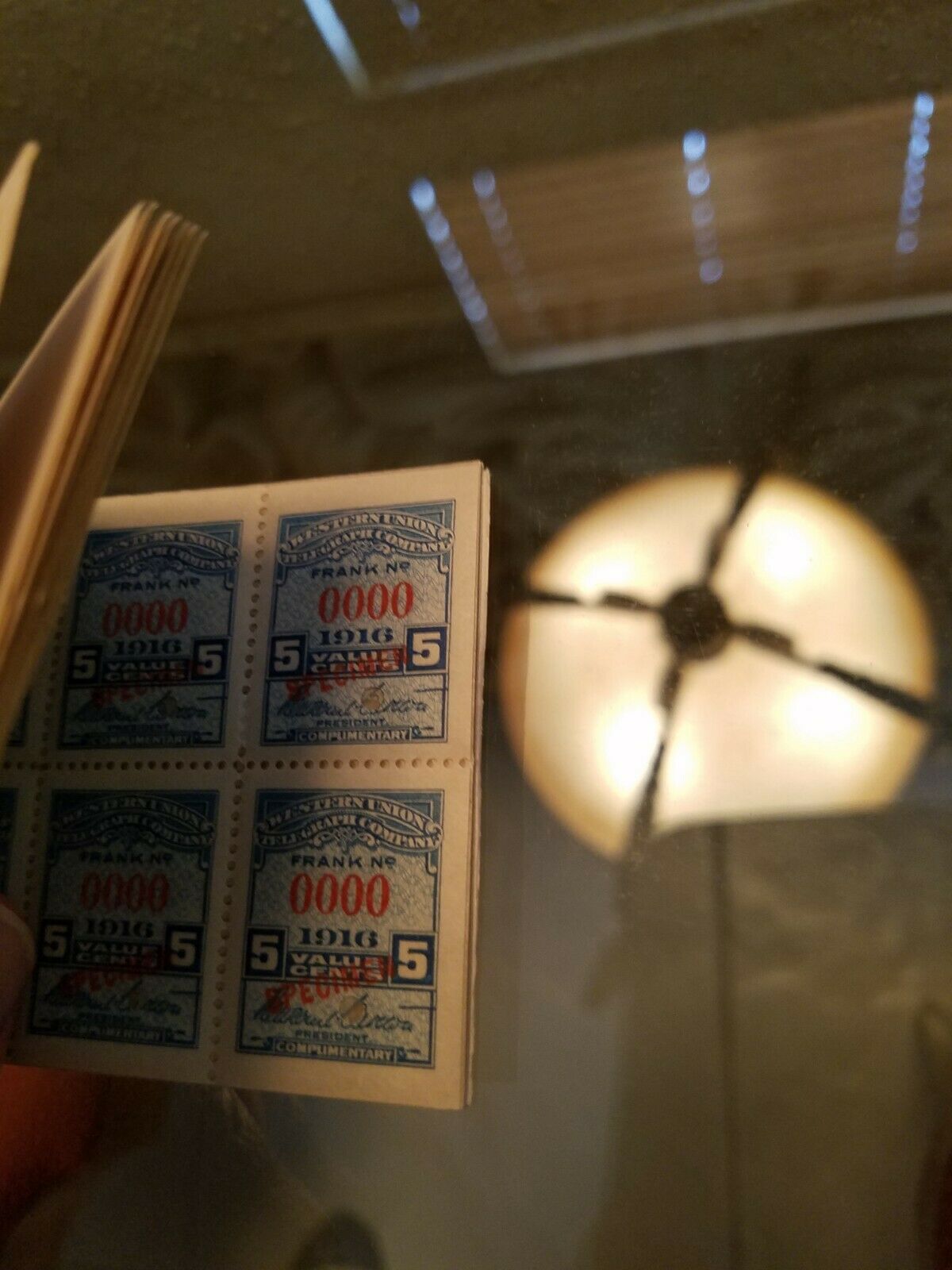 1916 Western Union 16T49S-16T50S Specimen Intact Booklet of 14 Panes of ...