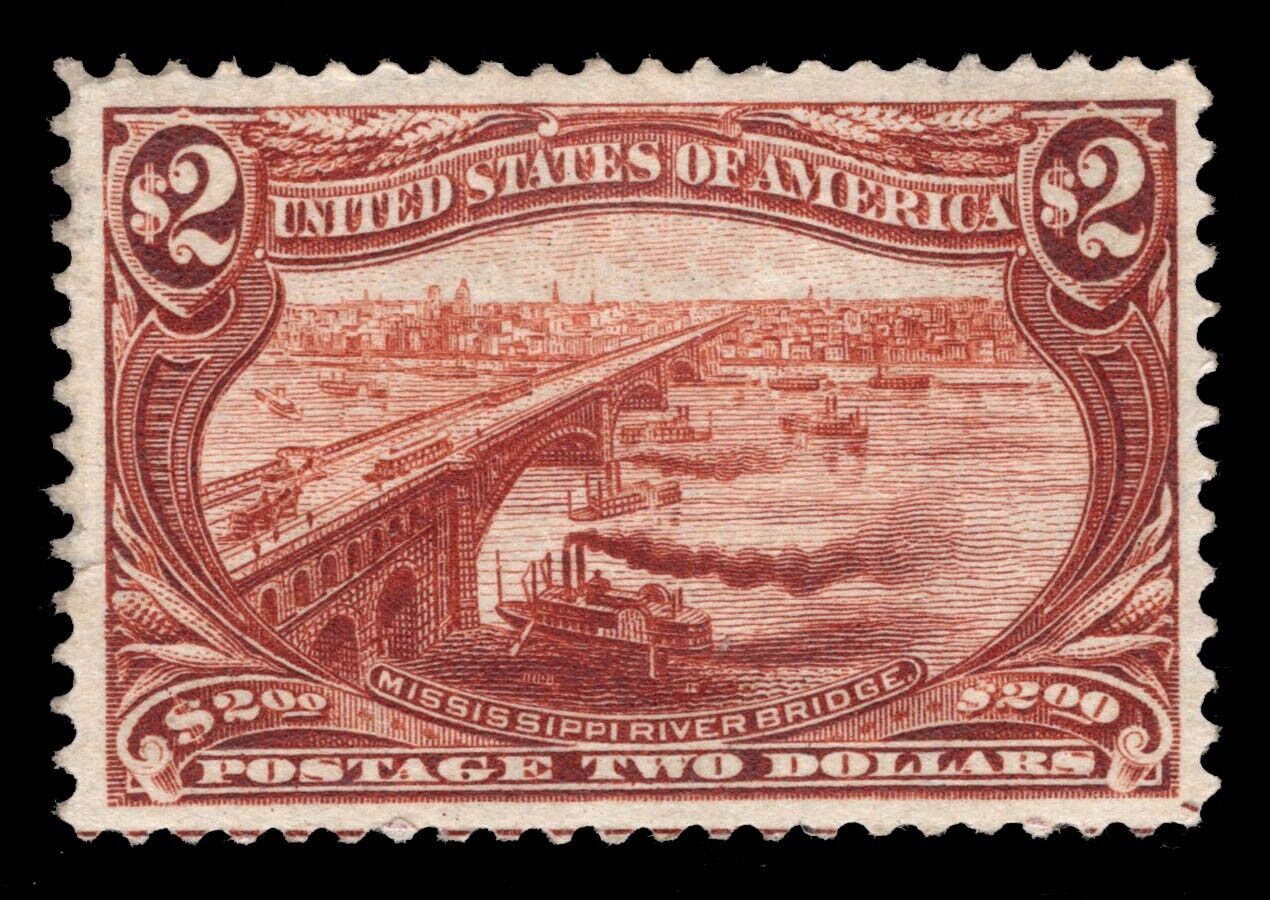 US Stamps #293 $2 Trans-Miss Mint OG H LOT #89842* | United States ...