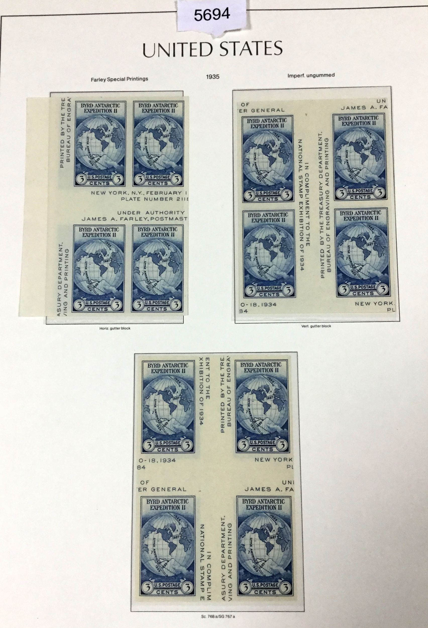 US Stamps 1935 Unused NO GUM Collection LOT #5696 | United States ...