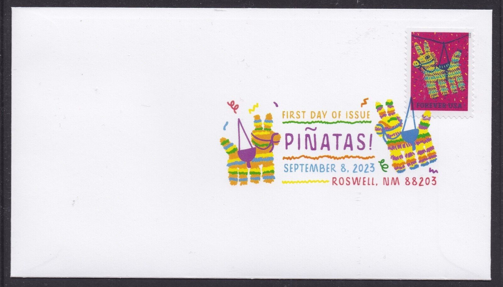 US 5812 Piñatas Pinatas Donkey pink DCP FDC 2023 | United States ...