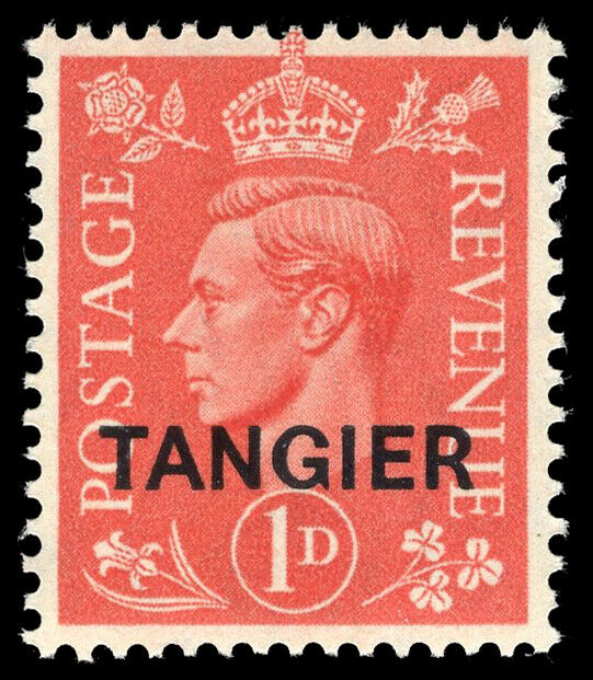 Morocco Agencies - Tangier 1944 KGVI 1d pale scarlet superb MNH. SG 252 ...