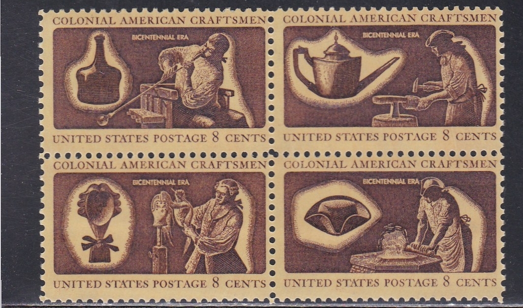 United States # 1459a, Colonial Craftsmen, Mint NH, 1/2 Cat. | United ...