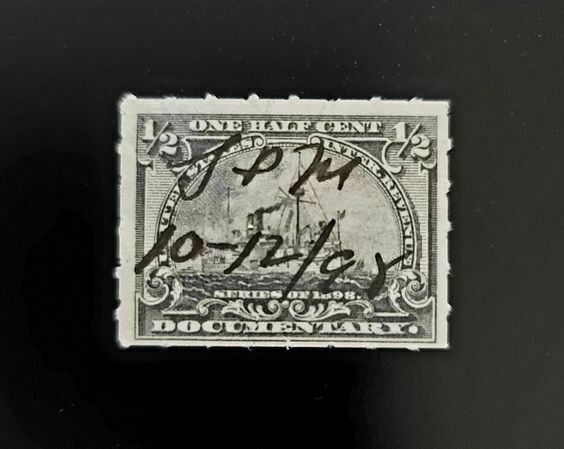 1898 1/2c U.S. Internal Revenue, Battleship, Documentary, Dark Grey ...