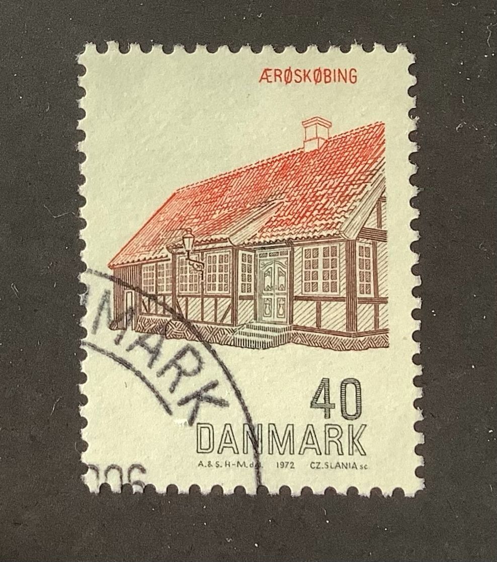 Denmark 1972 Scott 513 used - 40o, Danish Architecture, Aeroskobing ...
