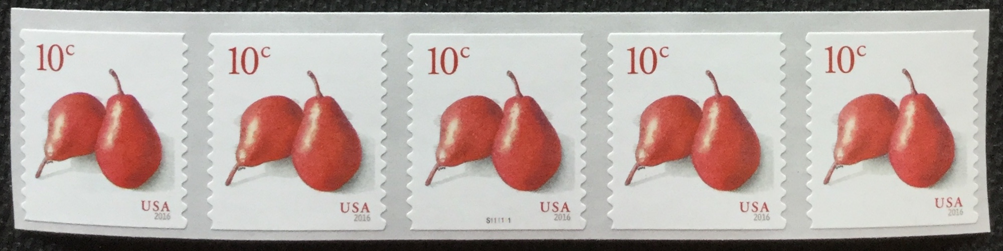US #5039 MNH Coil PNC5 P# S111111 Pears | United States, General Issue ...