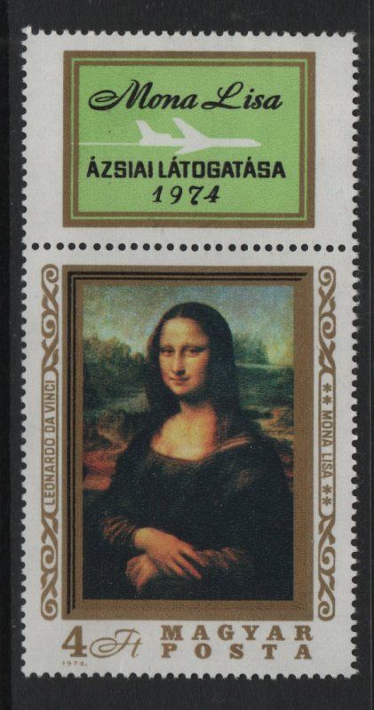 Hungary #2280 MNH Mona Lisa da Vinci + label | Europe - Hungary ...