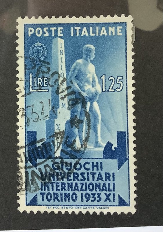 Italy 1933 Scott 309 used - 1.25 l, international university games ...