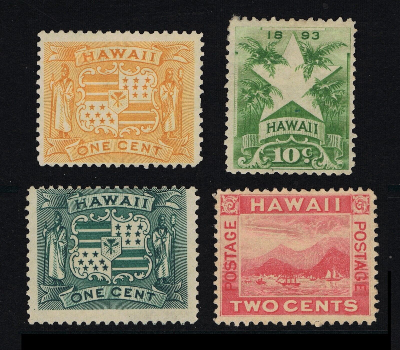Excellent Hawaii Scott #74 #77 #80 #81 Mint NG Nice SET of 4 Hawaii ...