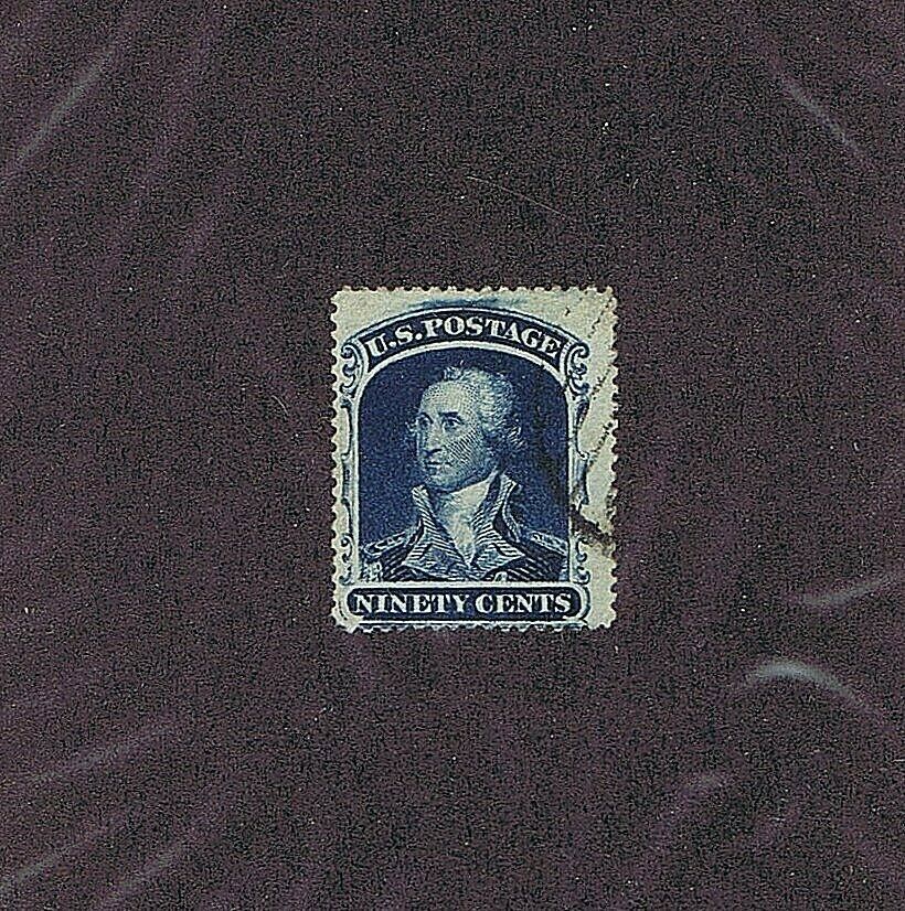 SC# 39 Used, 90 Cent, Washington, 1860, Partial Grid Cancel, 2016 PF ...