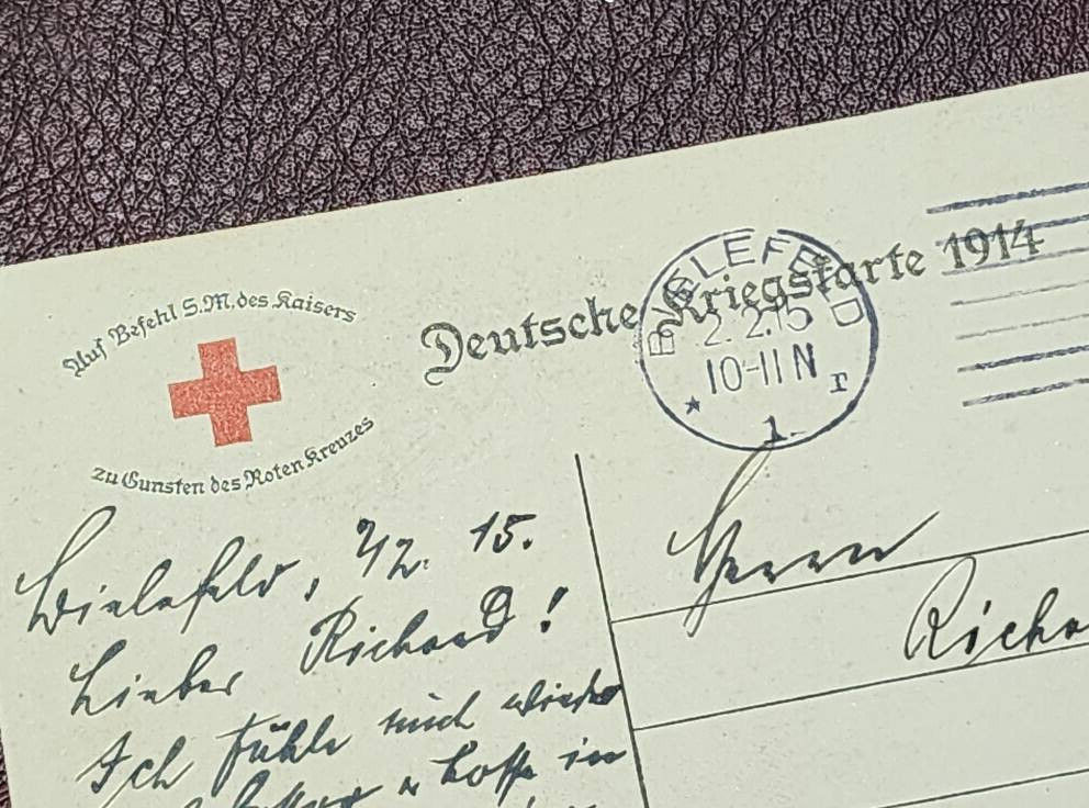 WW1 WWI Imperial German Military Kaiser Wilhelm postcard DRK RED CROSS ...