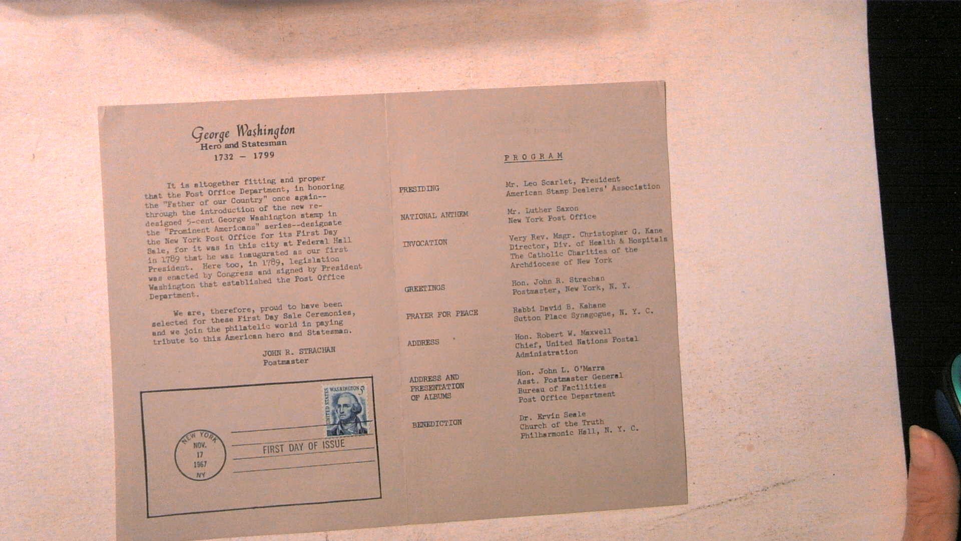 US First DAY Ceremonial Program, Scott# 1283 | United States, General ...