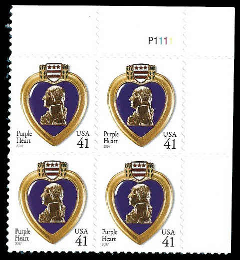 PCBstamps US #4164 PB $1.64(4x41c)Purple Heart, MNH, PB-2b | United ...