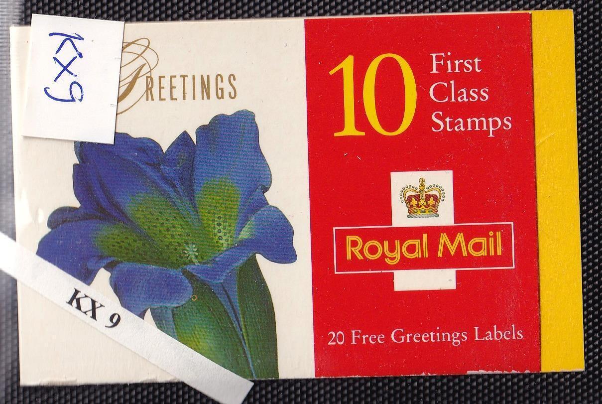 GB KX9-KX9b 1997 Flowers Greetings Barcode Booklets - complete | Great ...