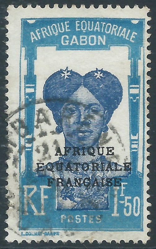 Gabon, Sc #108, 1.50fr Used | Europe - France & Colonies, General Issue ...