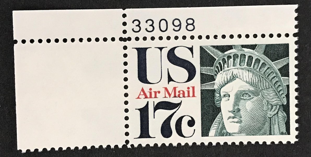 US #C80 XF NH Mint OG, UL Plate #33098 Single 10362 | United States ...