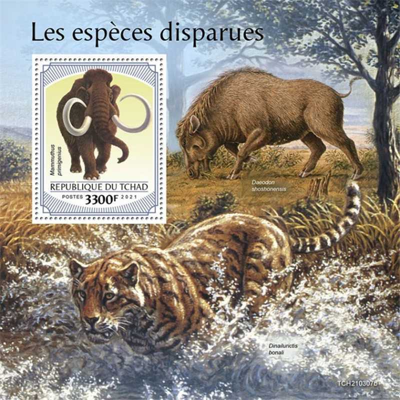 Chad - 2021 Extinct Species, Woolly Mammoth - Stamp Souvenir Sheet ...
