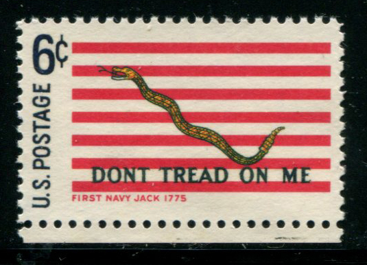 1354 US 6c First Navy Jack Flag, used cv $.25 | United States, General ...