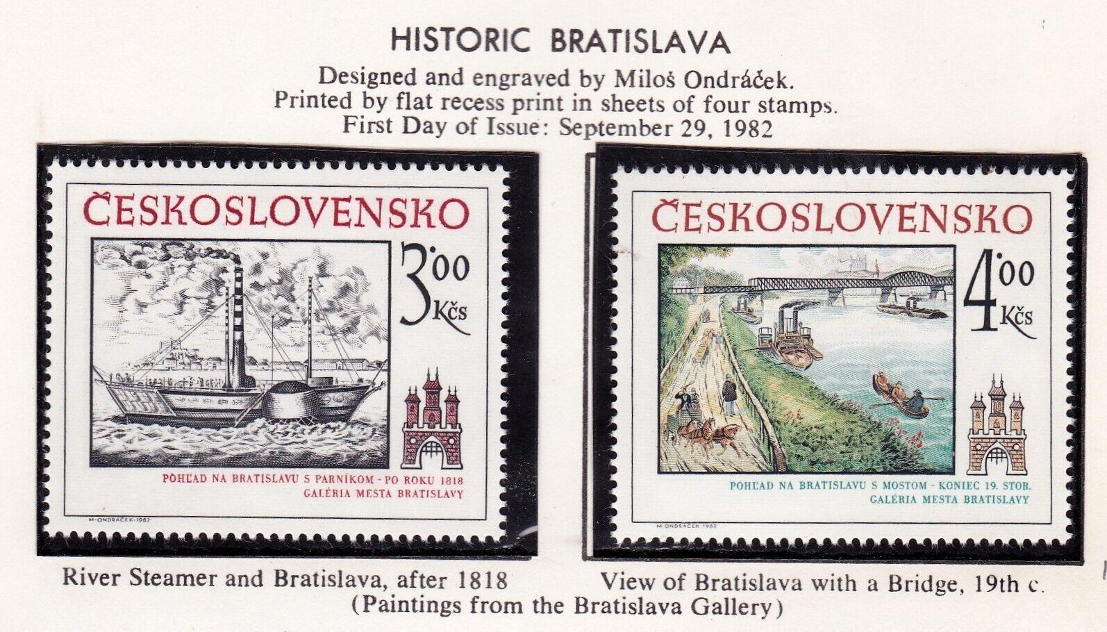 Czechoslovakia stamps #2422 - 2423, MNH OG, complete set, CV $2.80 ...