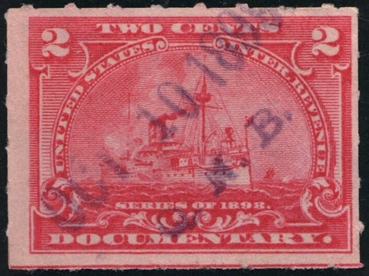 R164 2¢ Documentary Stamp (1898) Used/Date Stamp | United States ...