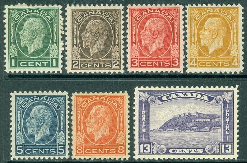 CANADA 1932 Scott #195-201 Fine-Very Fine, Mint OG. Catalog $140 ...