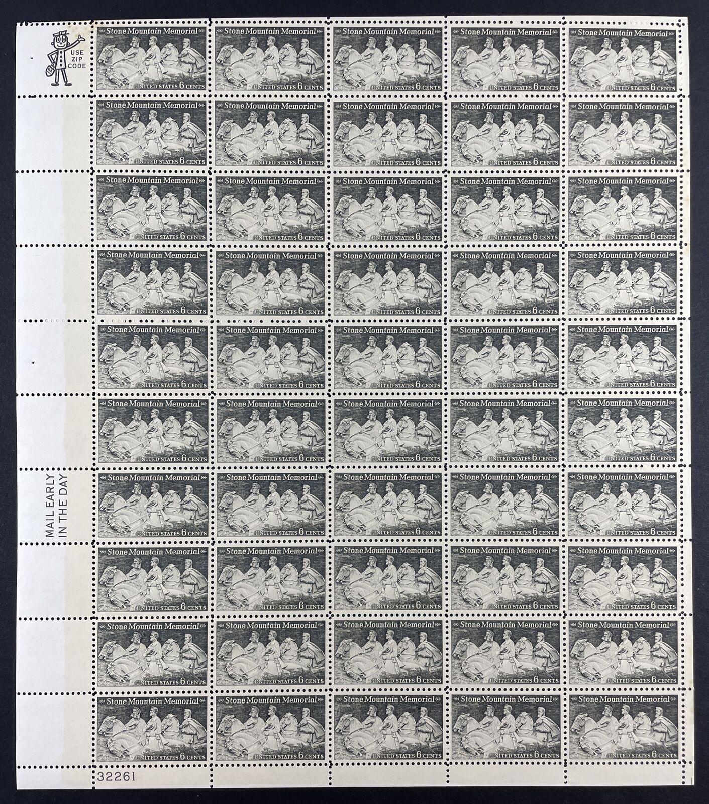 Scott 1408 STONE MOUNTAIN MEMORIAL Sheet of 50 6¢ Stamps 1970 NH ...