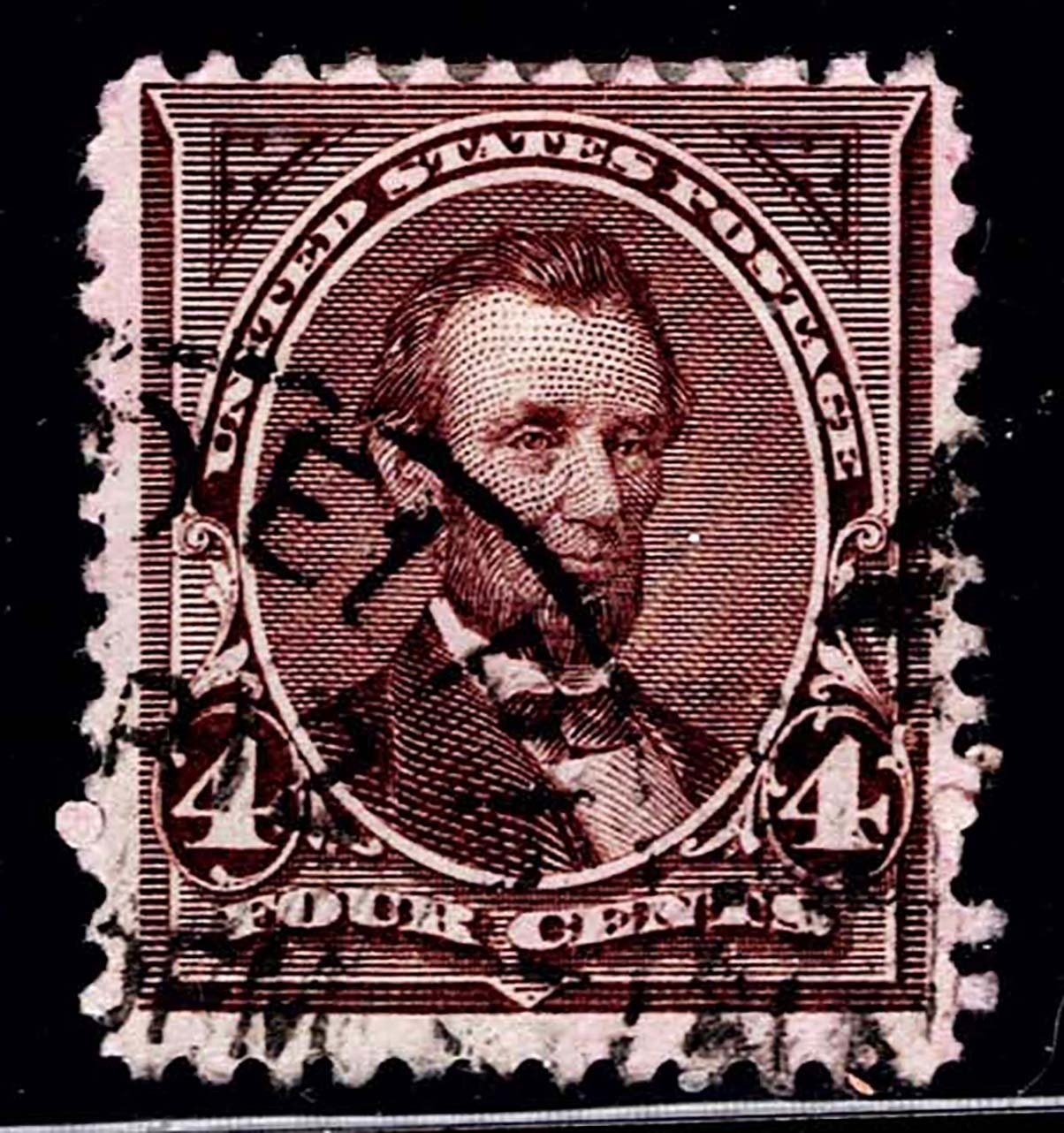 U.S. 254 Used HR Pencil Mark Single as Shown (V5147) | United States ...