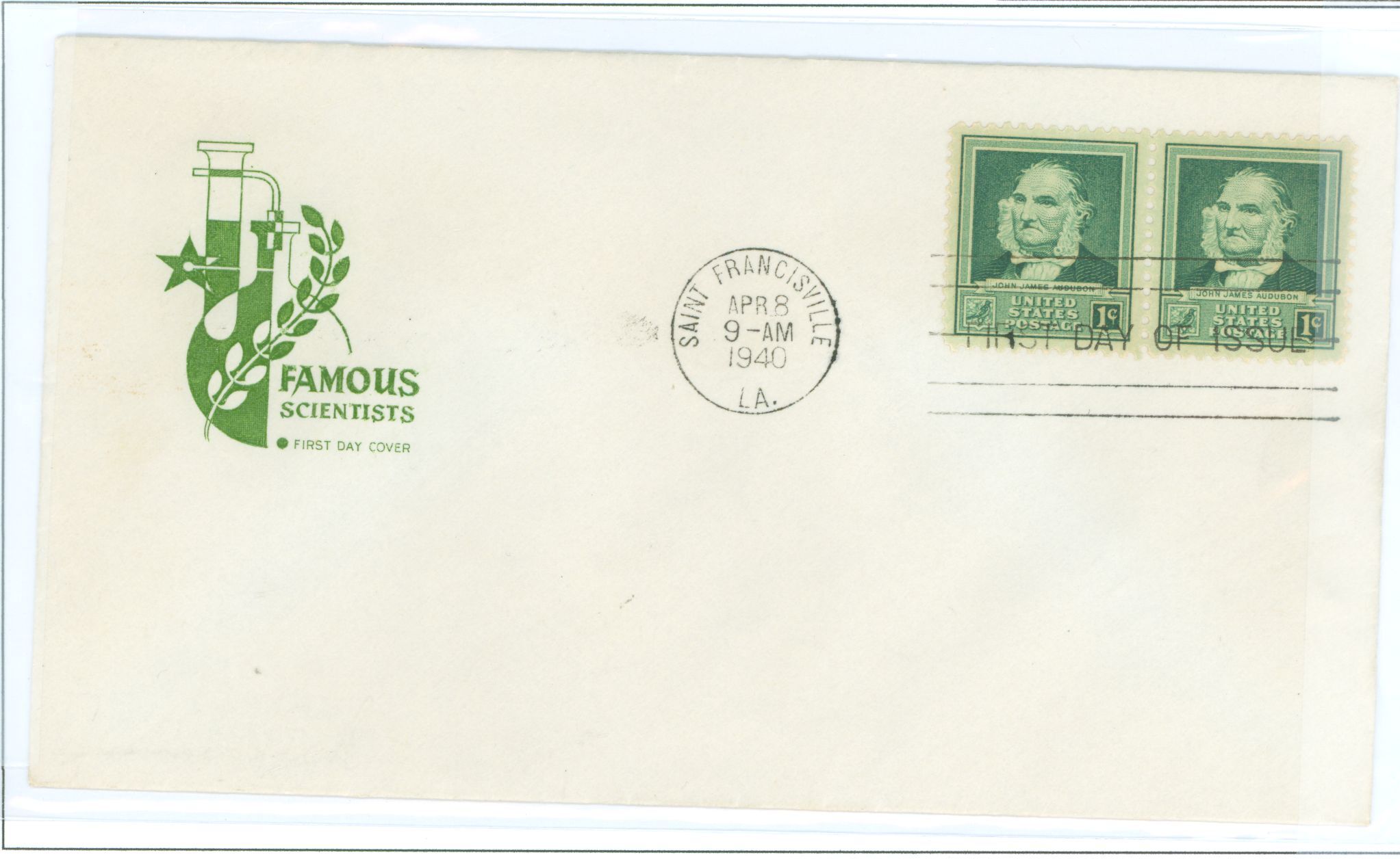 US 874 1940 Famous Scientists Unaddressed envelope | United States ...