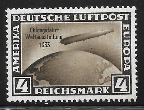 Air post-Graf Zeppelin Crossing Ocean - Scott #C45 4M Blk brown F VF ...