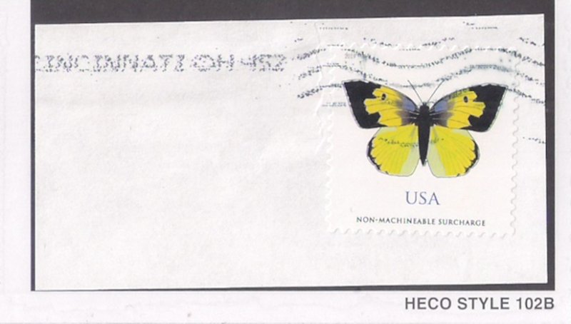 DOGFACE butterfly non-machinable stamp #5346 used on piece CANCEL w no ...