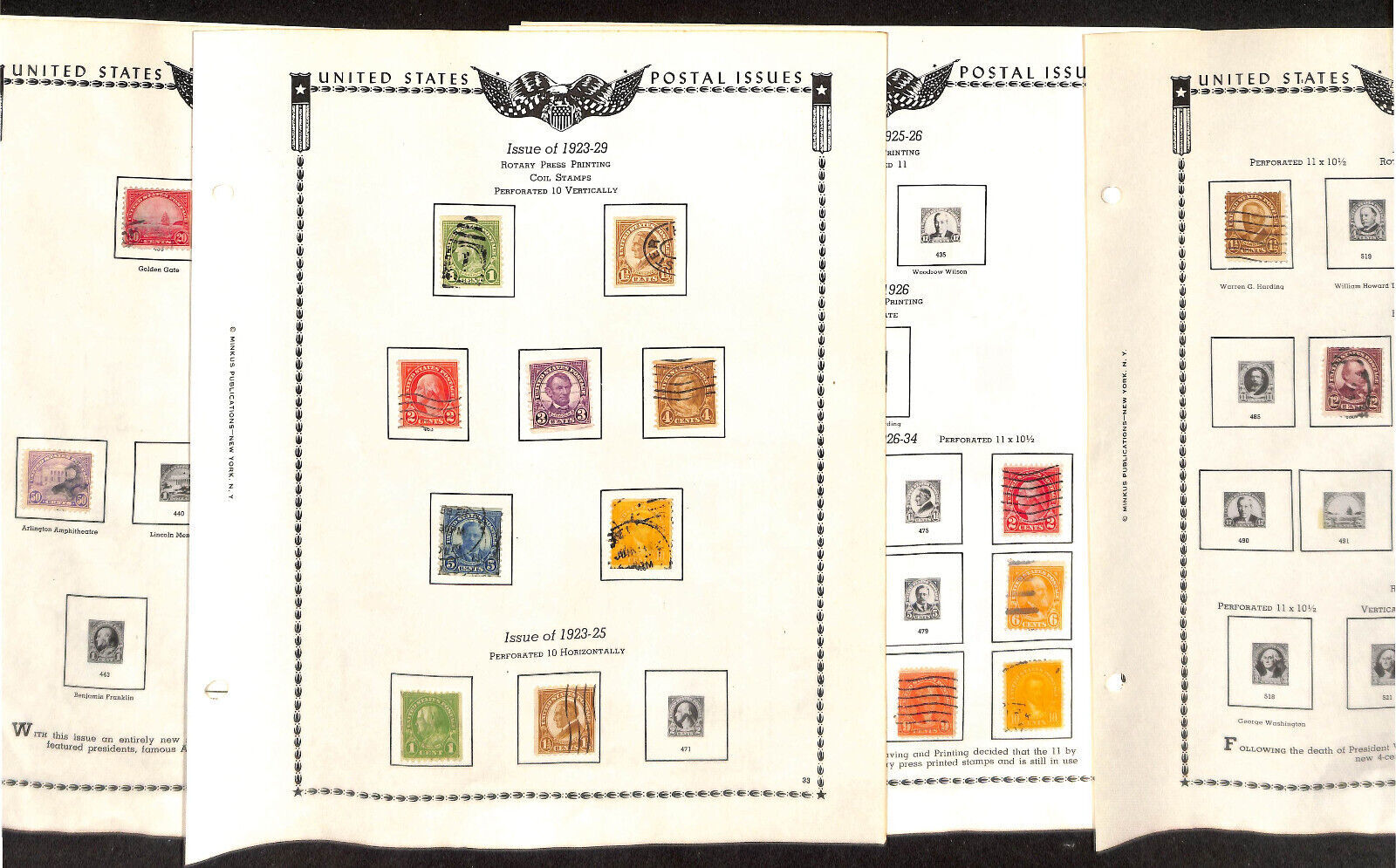 United States Stamp Collection in Minkus All American Album, 1847-1961 ...