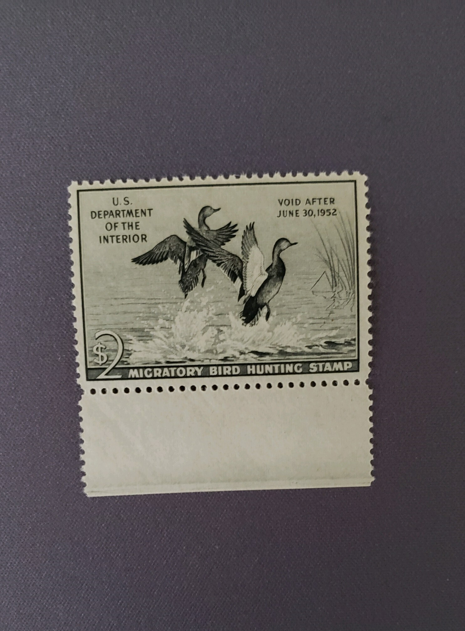 RW18, Gadwall, Mint OGNH, w/selvage, XF, CV $165.00 | United States ...