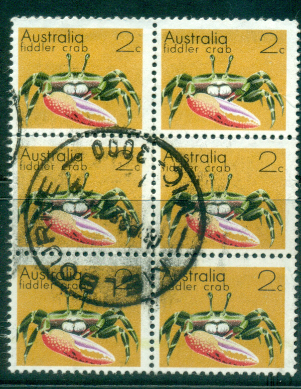 Australia 1973 2c Fiddler Crab Blk 6 FU lot34463 | Australia & Oceania ...