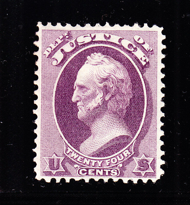 US O32 24c Justice Department Official Mint F-VF Sweated OG SCV $1250 ...