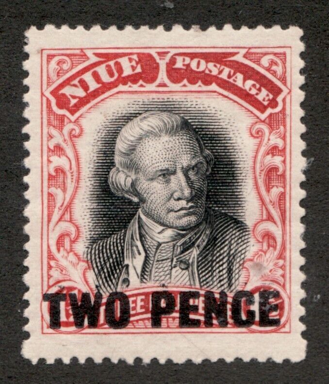 1931 Niue Sc# 48 - Two Pence - Captain James Cook. MH postage stamp Cv ...