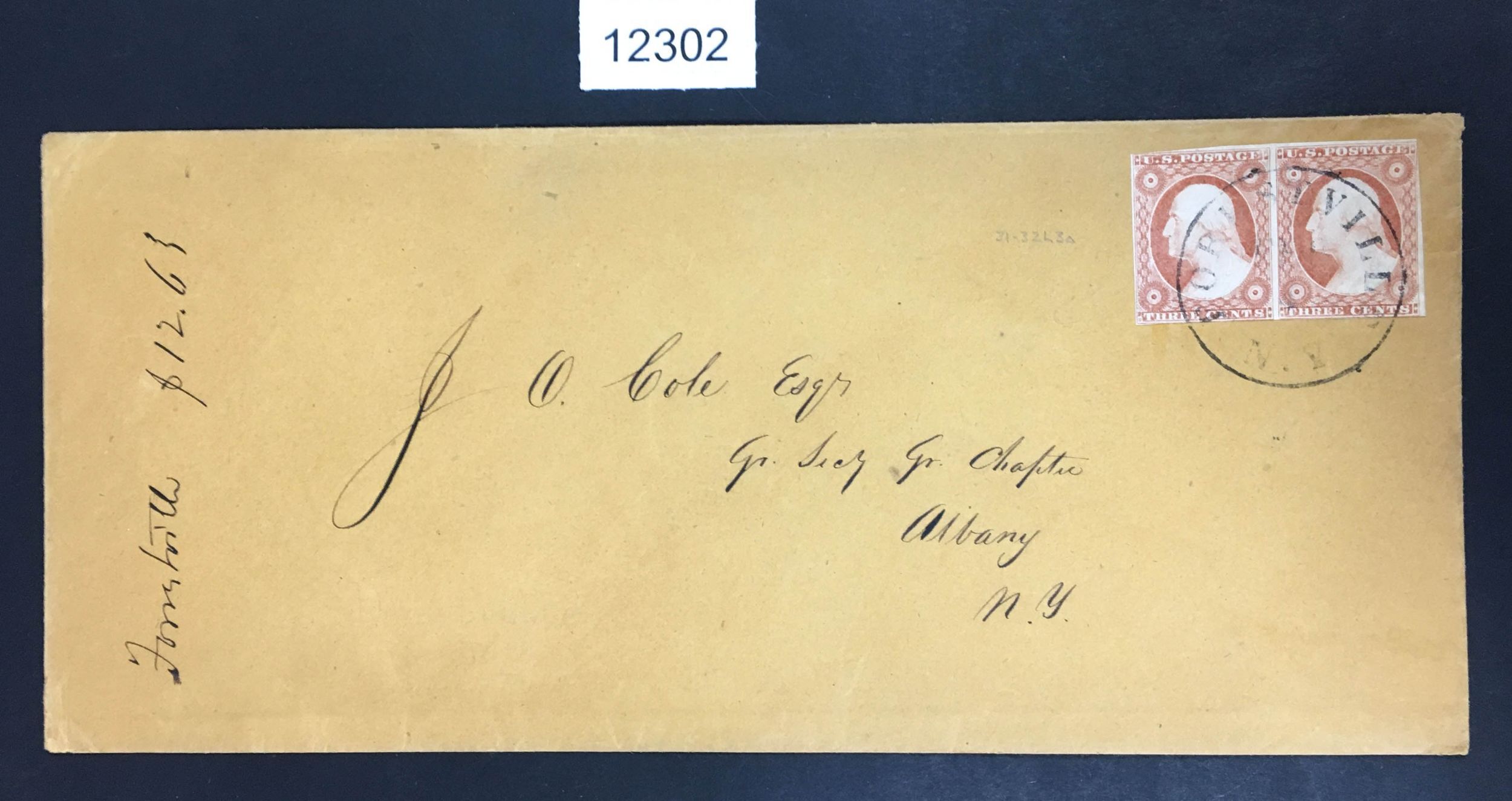 US Stamps # 11 Pair on Post Cover Used LOT #12302 | United States ...