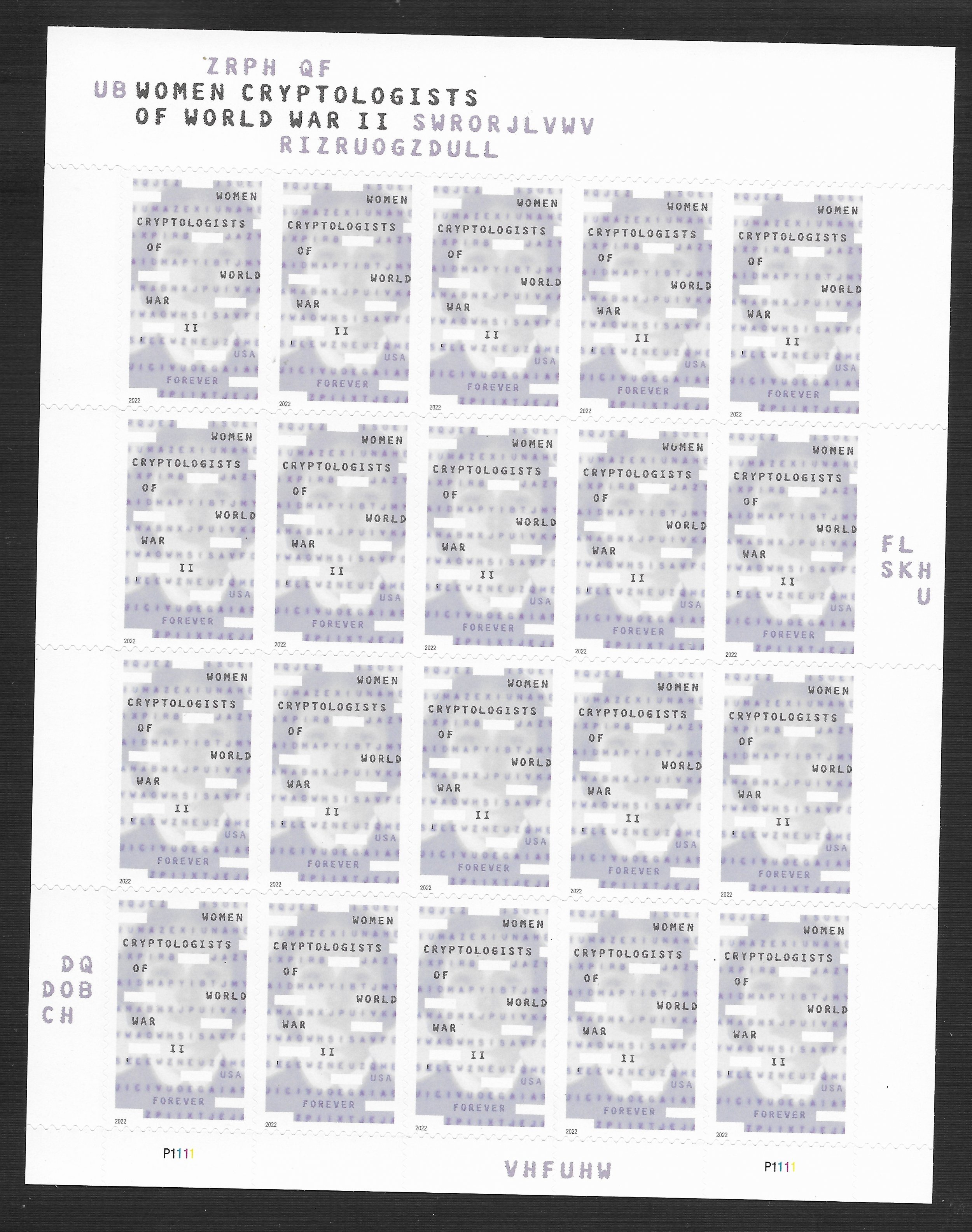 US #5738 (60c) Women Cryptologists-Woman & Japanese Purple Code~MNH ...