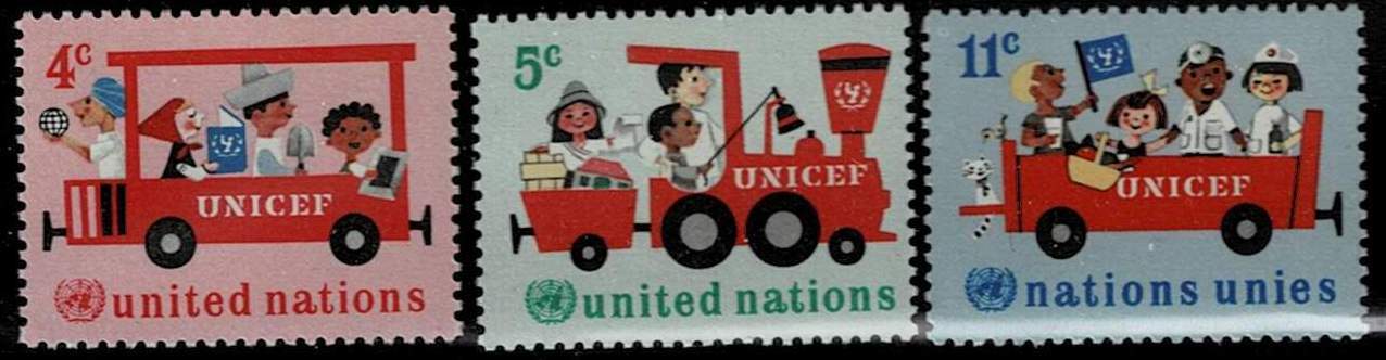 UN NY 1966,#161-3 MNH 20th Anniversary of UNICEF | Worldwide - United ...