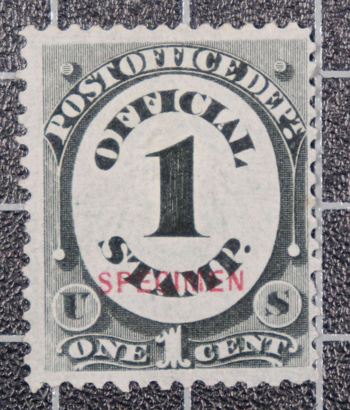 Scott O47s 1 Cent Post Office Official Specimen Overprint No Gum As ...