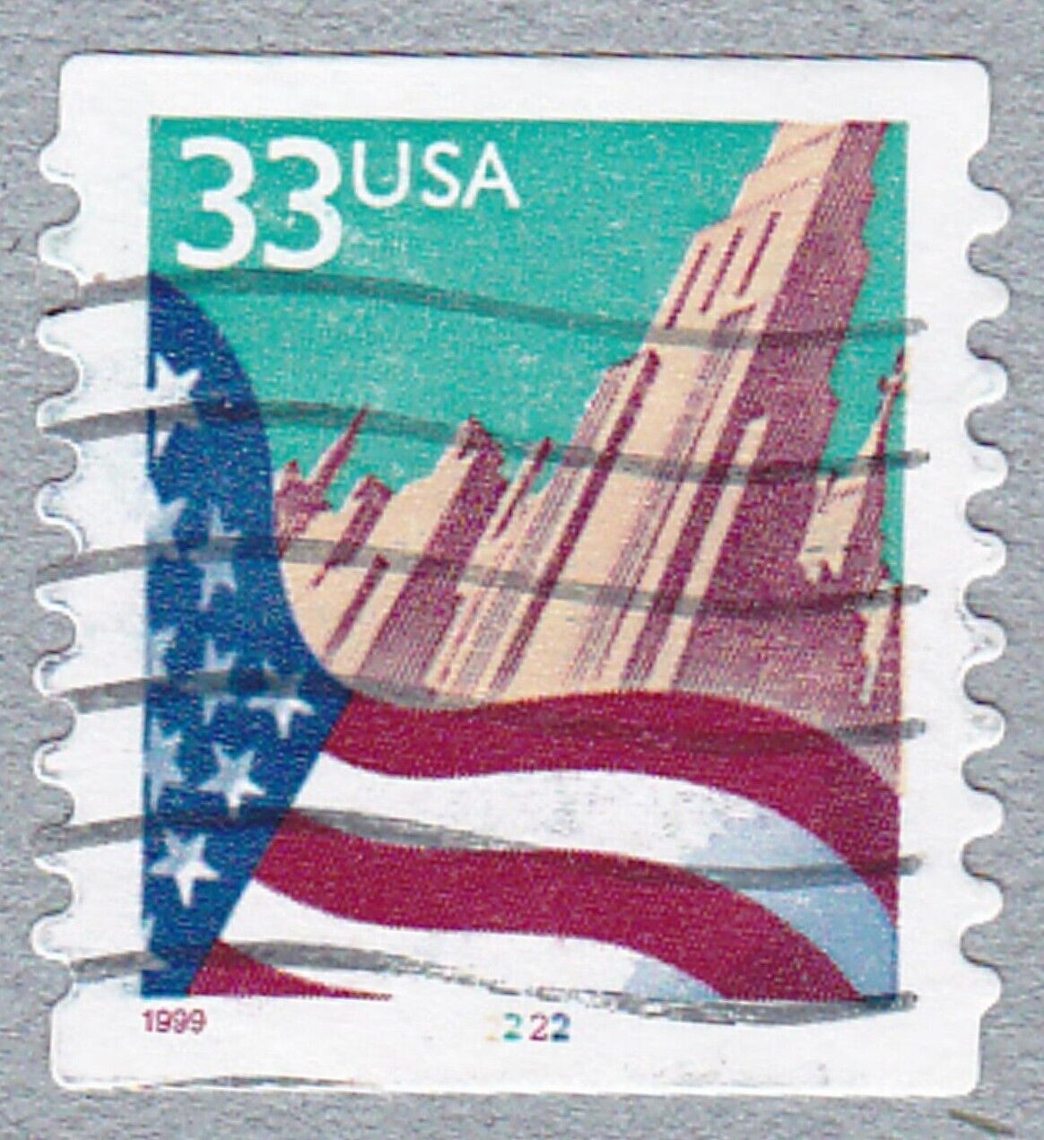 Used PNC1 33c Flag SA 2222 US 3282 3K coil Rounded Corners | United ...