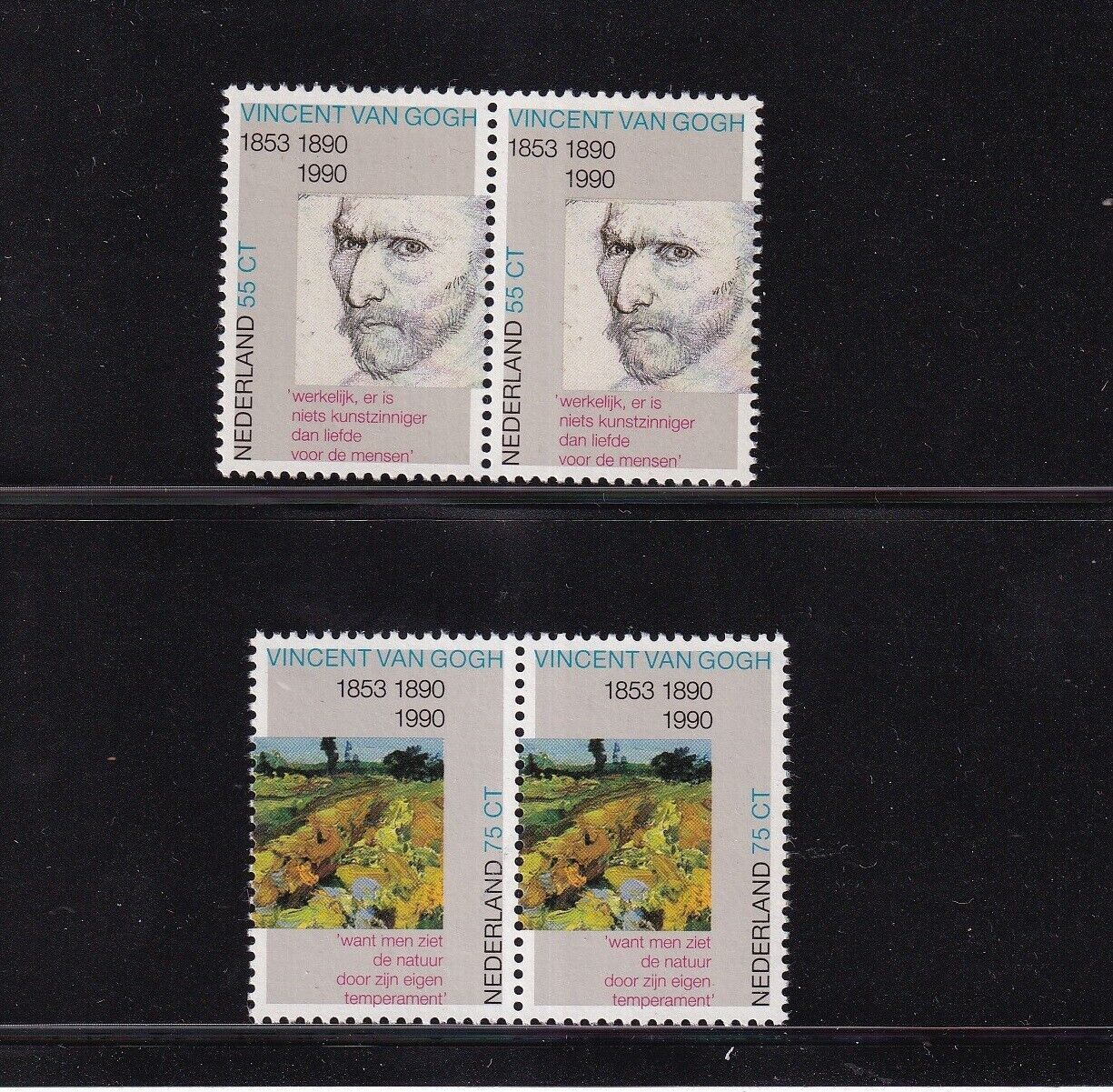 SA10 Netherlands 1990 The 100th Anniv of Vincent van Gogh´s Death mint ...