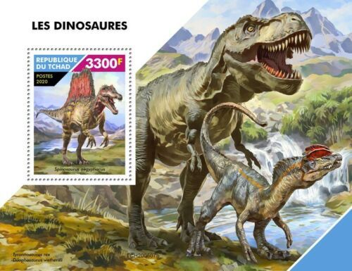 Chad Dinosaurs Stamps 2020 MNH Prehistoric Animals T-Rex Spinosaurus 1v ...