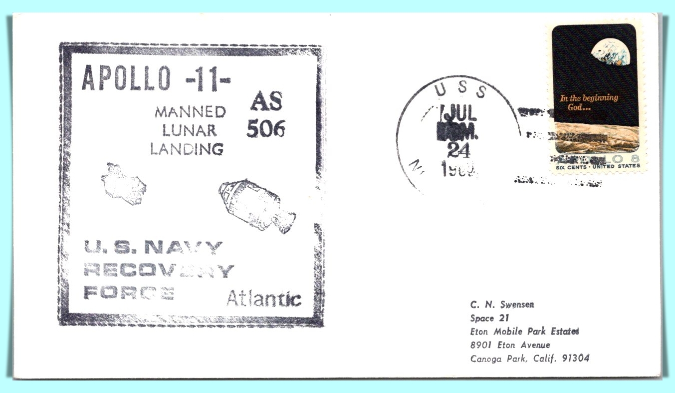 U.S. Navy Recovery Force Apollo 11 U.S.S. New FDC | United States ...