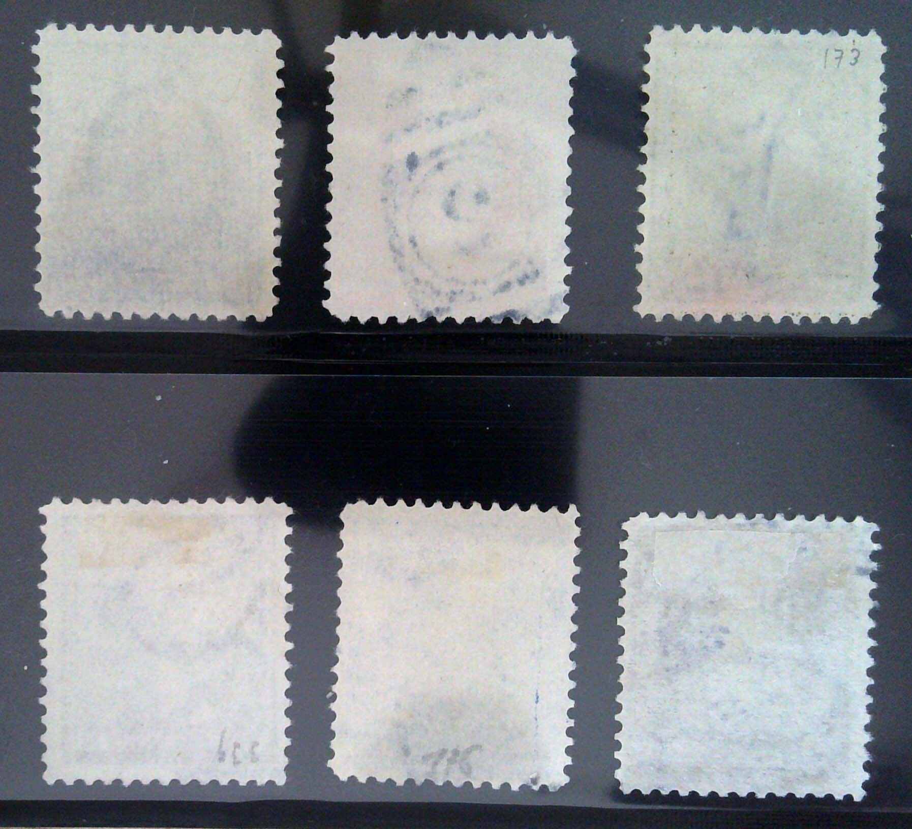 Scott #335-337&339-341 - WF Lot - Used - 1908-09 | United States ...