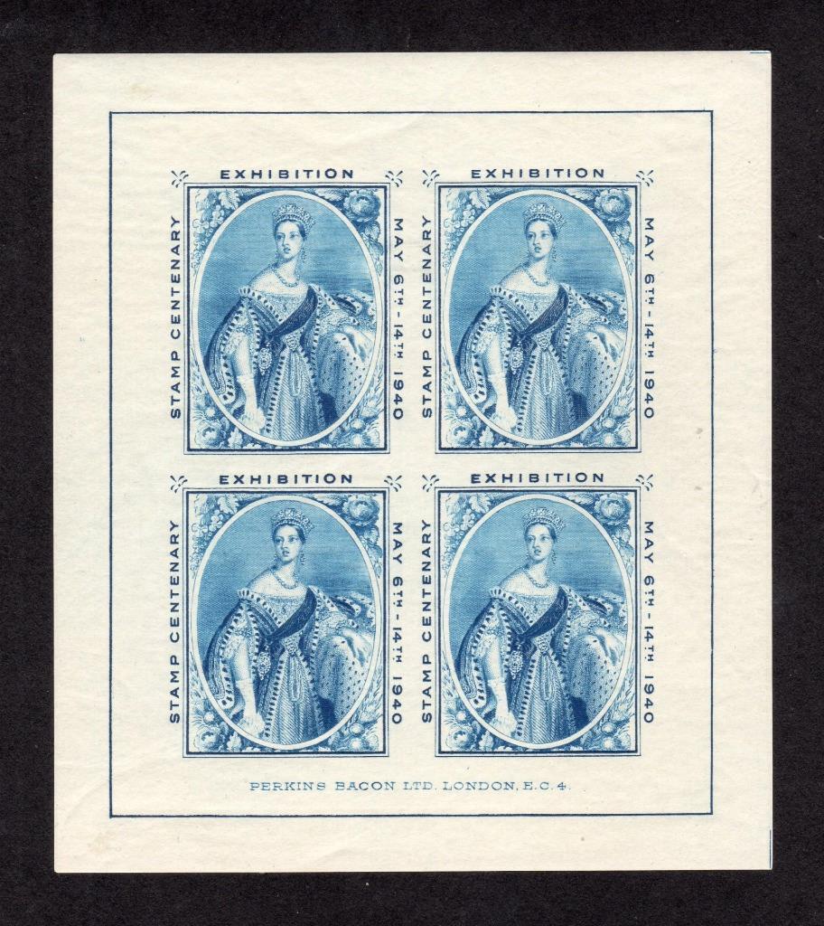 1940 Chalon Head Stamp Exhibition Sheetlet Unmounted Mint | United ...