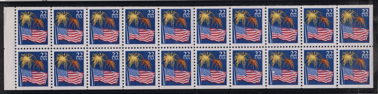 1987 Flag & Fireworks booklet pane Sc 2276a no plate number | United ...