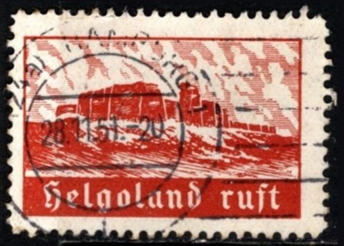 1940's Germany WW II Propaganda Poster Stamp Reich Post Heligoland is ...