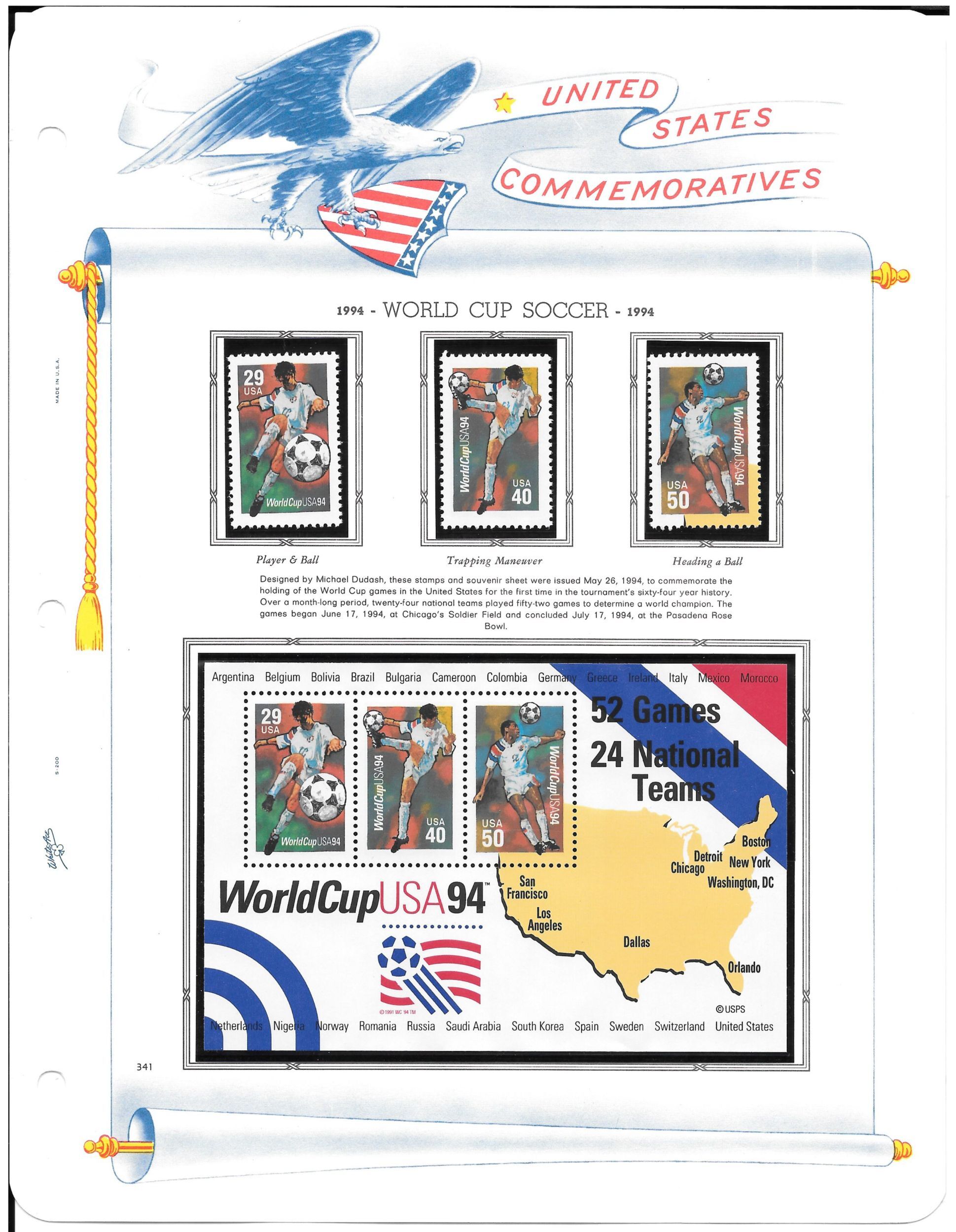 #2834-37 MNH With Mounts & White Ace Album Page Lot (13947) | United ...