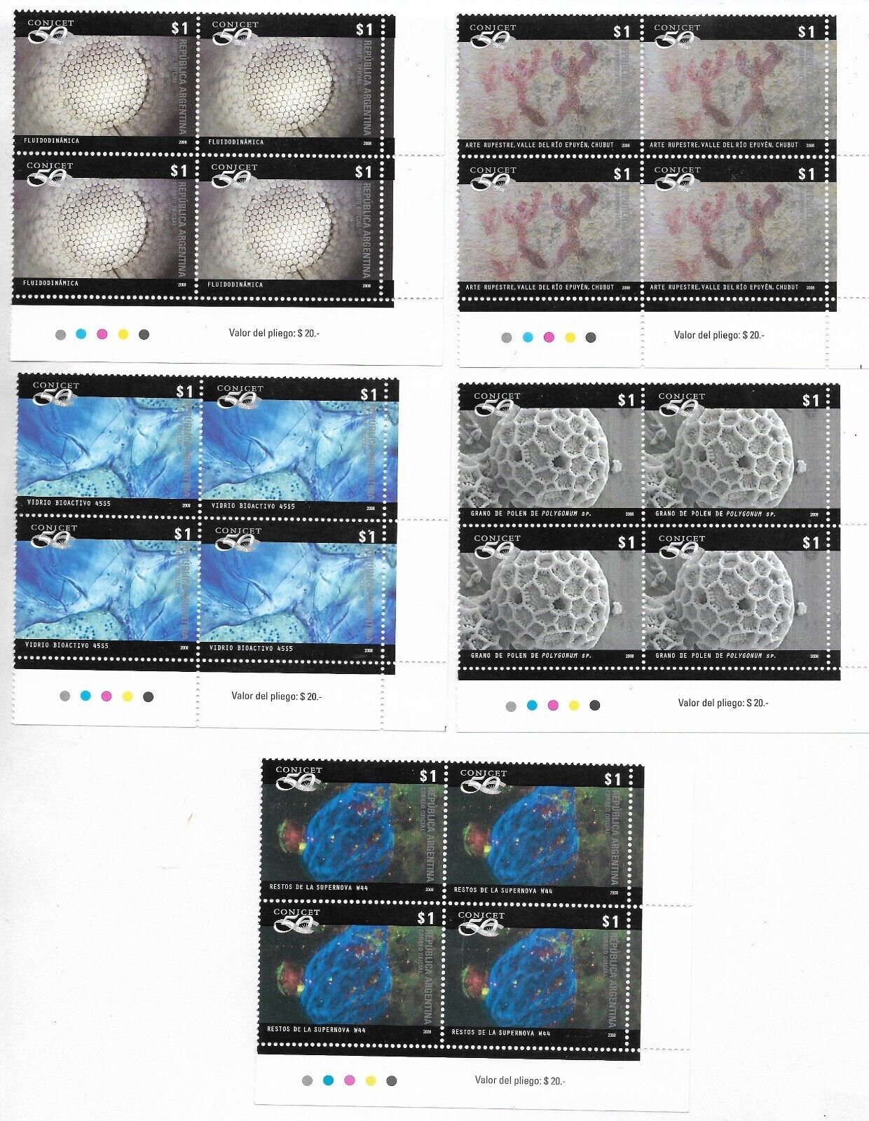 Argentina 2008 Conicet Science Scientific Investigation 5 Values in ...