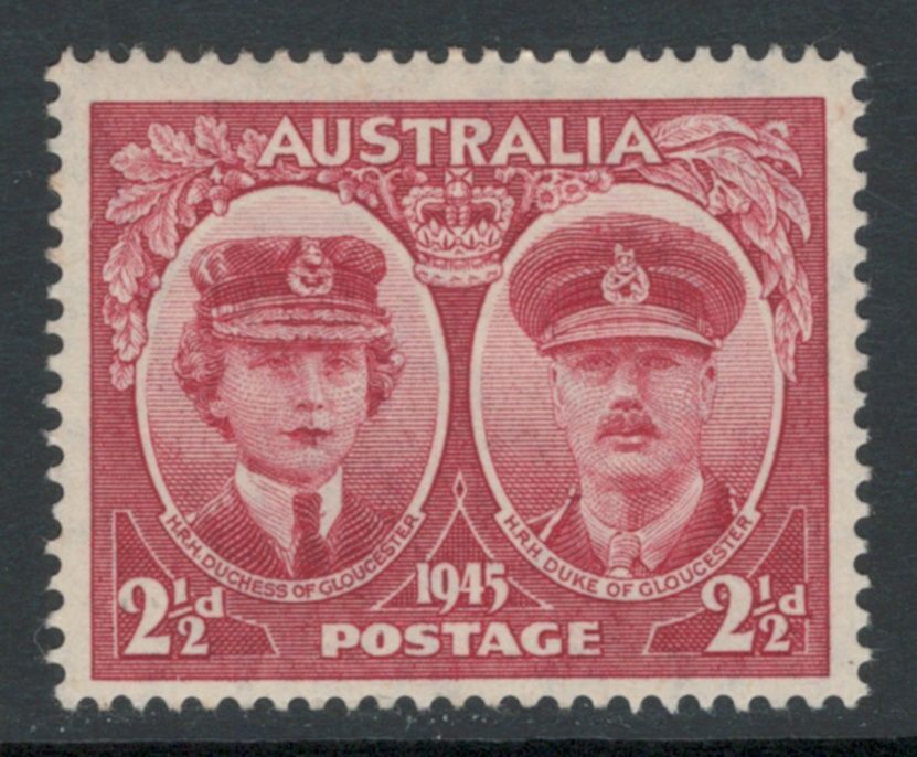 Australia 1945 Duke & Duchess of Gloucester 2 1/2p Scott # 197 MH | Australia & Oceania ...